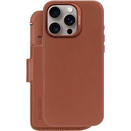 Decoded Smartphone-Hülle »Leather Detachable Wallet iPhone 16 Pro Max« Smartphones braun Mikrofaser-Innenfutter schützt vor Kratzern