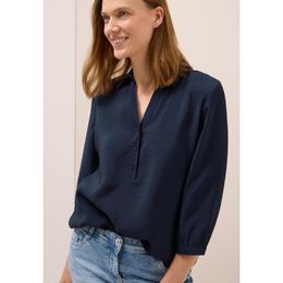 Cecil Klassische Bluse mit abgerundetem Saum urban dark blue L (42) L (42) Bluse von Cecil