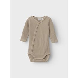 name it Body »NBNWAFFE LS WRAP BODY NOOS« Pure Cashmere 56 - N-Gr N-Gr 56 Bequemer Body von name it für Babies