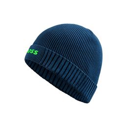 BOSS Green Beanie »Asic Beanie« aus Rippenstrick Open Blue 494