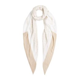 Calvin Klein Schal »GEO MINIMAL SCARF 130X130« mit Logo-Print Doeskin / Bright White
