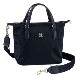 Tommy Hilfiger Henkeltasche »POPPY NEW SMALL TOTE«, Damen Umhängetasche, Shopper, mit Markenemblem vorne dunkelblau