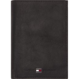 Tommy Hilfiger Geldbörse »JOHNSON N/S WALLET W/COIN POCKET« aus echtem Leder im Hochformat schwarz