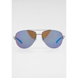 ROUTE 66 Feel the Freedom Eyewear Pilotenbrille im Aviator-Look silberfarben-blau