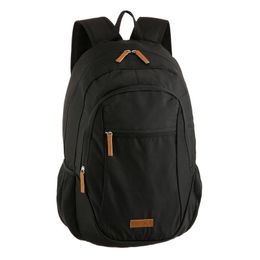 Bruno Banani Cityrucksack mit seitlichen Steckf&auml;chern schwarz B/H/T: 34 cm x 50 cm x 22 cm B/H/T: 34 cm x 50 cm x 22 cm Aus recyceltem PET Material