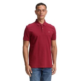 Tom Tailor Poloshirt mit farblich hervorgehobener Knopfleiste deep red XXL XXL Poloshirt von Tom Tailor DENIM