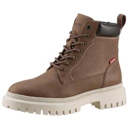 Levi's LEVI'S Schnürboots »Lennox«, Blockabsatz, Schnürstiefelette, Boots, gepolsterter Schaftrand braun 40 40 Derber Schnürboots mit Kontratbesatz und...