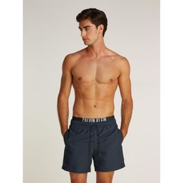 Calvin Klein Swimwear Badeshorts »MEDIUM DOUBLE WB« mit Logo Dark Sapphire S (48) - N-Gr N-Gr S (48) Badeshorts von CALVIN KLEIN