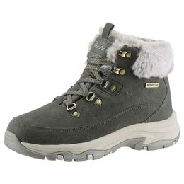 Skechers Winterboots »TREGO« Chunky Boots, Freizeitschuh, Winterstiefel mit Plateausohle olivgrün 40 40 Modische Schnürboots für die kalte Jahreszeit
