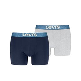 Levi's LEVI'S Boxershorts »LEVIS MEN MEL WB BOXER BRIEF ORG CO 2P« 2er Pack, mit breitem Logobund blue combo1 M M Bequemer elastischer Bund hergestellt...