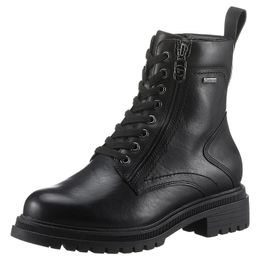 Tamaris Schnürboots, Blockabsatz, Outdoorschuh, Schnürstiefelette, GORE-TEX-Ausstattung schwarz 38 38 Klassische Schnürstiefelette mit...