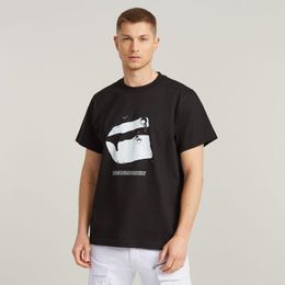 G-Star Raw G-STAR T-Shirt »Water burger loose r t« dk black XL XL Kurzarm-Design, ideal für Sommer und Übergangszeiten