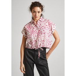 Pepe Jeans Kurzarmbluse »DULCE« in kastiger Form mit Alloverprint black S S Bluse mit Alloverprint von Pepe Jeans