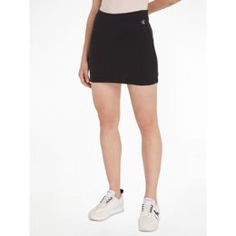 Calvin Klein Jeans Minirock »SLUB RIB MINI SKIRT« mit Logopatch Ck Black L (40) L (40) Rock von Calvin Klein Jeans Womanswear