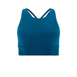 WINSHAPE Sport-Bustier »Functional Comfort Sport-BH SB103C« mit Rücken-Applikation teal green L L Ultra weicher, eleganter Sport-BH mit...