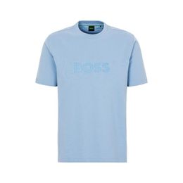 BOSS Green T-Shirt »Tee DropNeedle« mit doppeltem BOSS-Logo Open Blue498 S S T-Shirt von BOSS Green Menswear