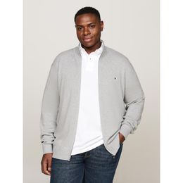 Tommy Hilfiger Big & Tall TOMMY HILFIGER BIG & TALL Cardigan »BT-PIMA ORG CTN CASHMERE ZTHRU-B« Light Grey Heather XXL XXL Strickjacke von Tommy Hilfiger