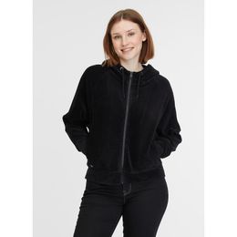 Ragwear Kapuzensweatjacke &raquo;CORDULY&laquo; in Cord Optik BLACK S (36) S (36) Vegan, von PETA verifizierte Sweatshirtjacke von Ragwear