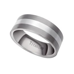 Firetti Partnerring »Schmuck Geschenk "LIEBE" Titan« mit oder ohne Zirkonia (synth.) titanfarben-silberfarben 22 Hochwertiger Ring,...