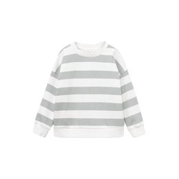 Mango Kids Sweatshirt Jungen Gr&ouml;&szlig;e 86 grau / wei&szlig;