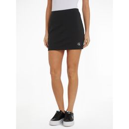 Calvin Klein Jeans Sweatrock »MILANO MINI SKIRT« mit Logopatch Ck Black XL (42) XL (42) Rock von Calvin Klein Jeans Womanswear
