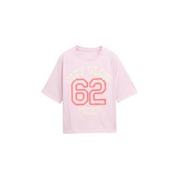 Tom Tailor T-Shirt mit Frontprint breeze rose 140 140 T-Shirt von Tom Tailor