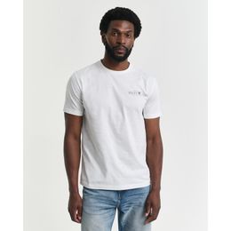 Gant T-Shirt »PRINTED GRAPHIC SS T-SHIRT« EGGSHELL S S Rundhalsshirt von Gant