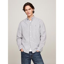 Tommy Hilfiger Businesshemd »NAT. SOFT EASY STRIPE RF SHIRT« Desert Sky / Optic White 3XL - N-Gr N-Gr 3XL Langarmhemd in Regular Fit, bietet...