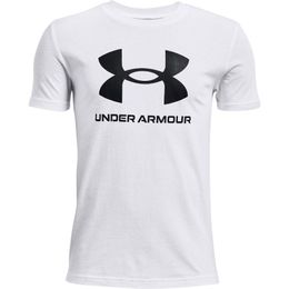 Under Armour Jungen T-Shirt &raquo;UA SPORTSTYLE LOGO SHORT SLEEVE&laquo; wei&szlig; XS