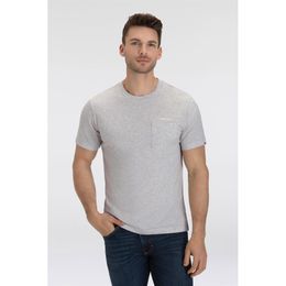 Replay T-Shirt mit Brusttasche light grey melange M M T-Shirt von Replay