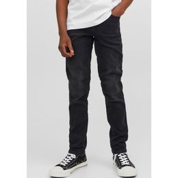 Jack & Jones JACK & JONES JUNIOR Slim-fit-Jeans &raquo;JJIGLENN JJORIGINAL MF 073 NOOS JNR&laquo; BLACK DENIM 176 - N-Gr N-Gr 176 Slim-fit-Jeans mit niedriger Leibh&ouml;he f&uuml;r...