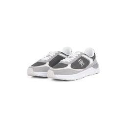 Tommy Hilfiger Keilsneaker »CASUAL FASHION RUNNER MIX«, Freitzeitschuh, Halbschuh, Schnürschuh im Kontrast-Look grau kombiniert 40 40 Trendiger...