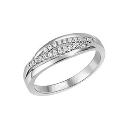Firetti Fingerring »Schmuck Geschenk Silber 925 Silberring Ring glitzernd« mit Zirkonia (synth.) silberfarben-kristallweiß 60 Schöner Damenring im...