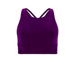 WINSHAPE Sport-Bustier »Functional Comfort Sport-BH SB103C« mit Rücken-Applikation dark plum S S Ultra weicher, eleganter Sport-BH mit...