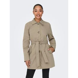 Jacqueline de Yong JDY Trenchcoat &raquo;ISADORA TRENCHCOAT OTW HAB NOOS&laquo; mit Bindeg&uuml;rtel in der Taille Weathered Teak M (38) M (38) Kurzer Mantel von JDY