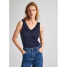 Pepe Jeans V-Shirt &raquo;LEIRE&laquo; dulwich blue L L Slim Fit Passform schmeichelt der Figur
