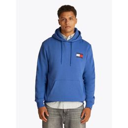 Tommy Jeans Sweatshirt »TJM REG ESSENTIAL FLAG HOOD EXT« mit bedruckten Markenlogo auf Brusthöhe Tempo Blue XXL XXL Sweatshirt von Tommy Jeans