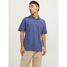 Jack & Jones JACK & JONES Poloshirt &raquo;JPRCCWILLIAM WASH SS POLO SN&laquo; Maritime Blue XL XL Poloshirt mit praktischer Knopfleiste