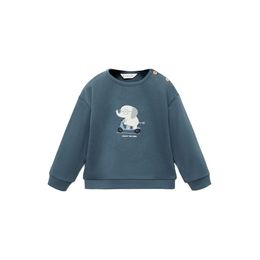 Mango Kids Sweatshirt 'ENJOY' boy Blue size 12-18