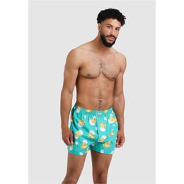 Lousy Livin Underwear Boxershorts LOUSY LIVIN "Kueken & Lines", Herren, Gr. XL, gr&uuml;n (gr&uuml;n, wei&szlig;), 100% Baumwolle, Unterhosen, mit buntem Design