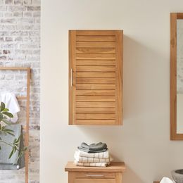 Tikamoon Hängeschrank Wandschrank Modul für Bad 40 cm massives Teakholz