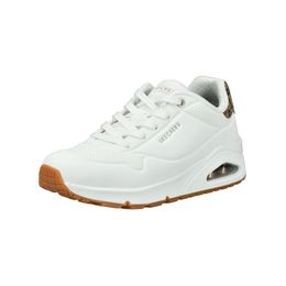 Sneaker Skechers "Skechers Sneaker Lederimitat", Damen, Gr. 36, wei&szlig;, Lederimitat, Schuhe Sneaker