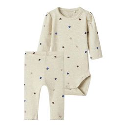 name it Set 'NBFNUTTI' Größe 56 dunkelbeige / dunkelblau / schoko / altrosa
