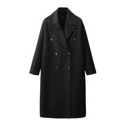Mango Between-Seasons Coat 'PICAROL' female Black size L