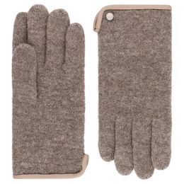 Roeckl Full Finger Gloves 'FELTED WOOL' female Grey size 6,5