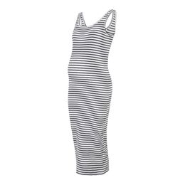 MAMALICIOUS Umstand Kleid 'MLAwa' Damen Größe 36 hellgrau / schwarz Winterkleid