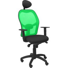 Piqueras y Crespo, Bürostuhl, Bürostuhl mit Kopfstütze Jorquera P&C ALI840C Schwarz