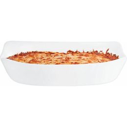 Luminarc Ofenschüssel Smart Cuisine Glas 34 x 25 cm, Auflaufform, Weiss