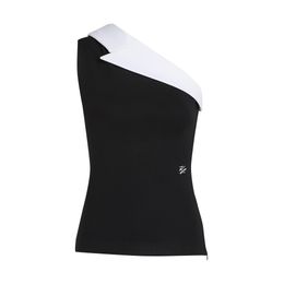 K by KARL LAGERFELD Karl Lagerfeld Top Damen Gr&ouml;&szlig;e L schwarz / wei&szlig;