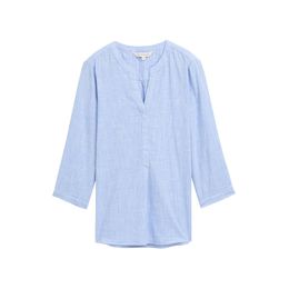 Tom Tailor Bluse Damen Gr&ouml;&szlig;e M hellblau / wei&szlig;